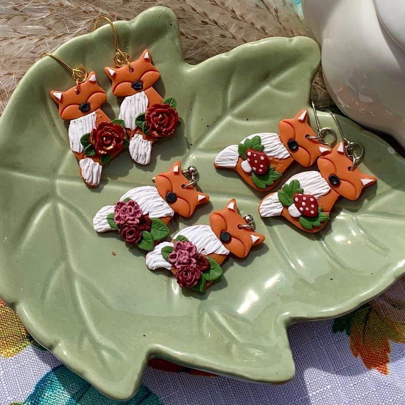 Clay Fox - Etsy