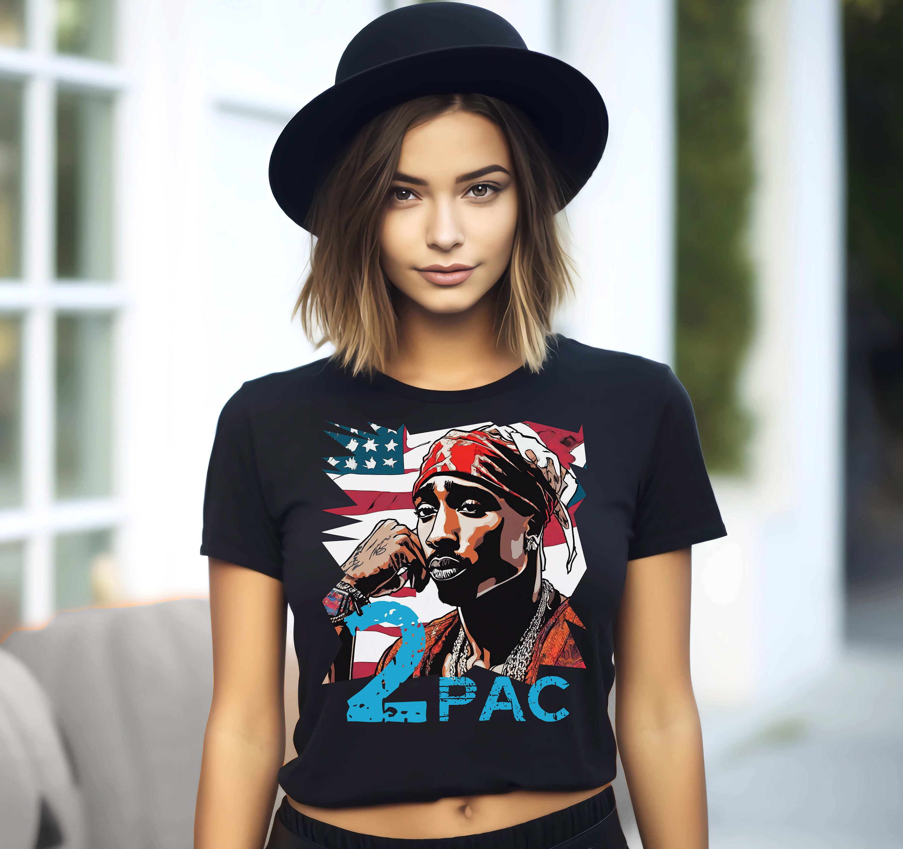 Illustration 2pac Tshirt Png, Tupac Design, Tupac Tshirt, Bundle, Tupac ...