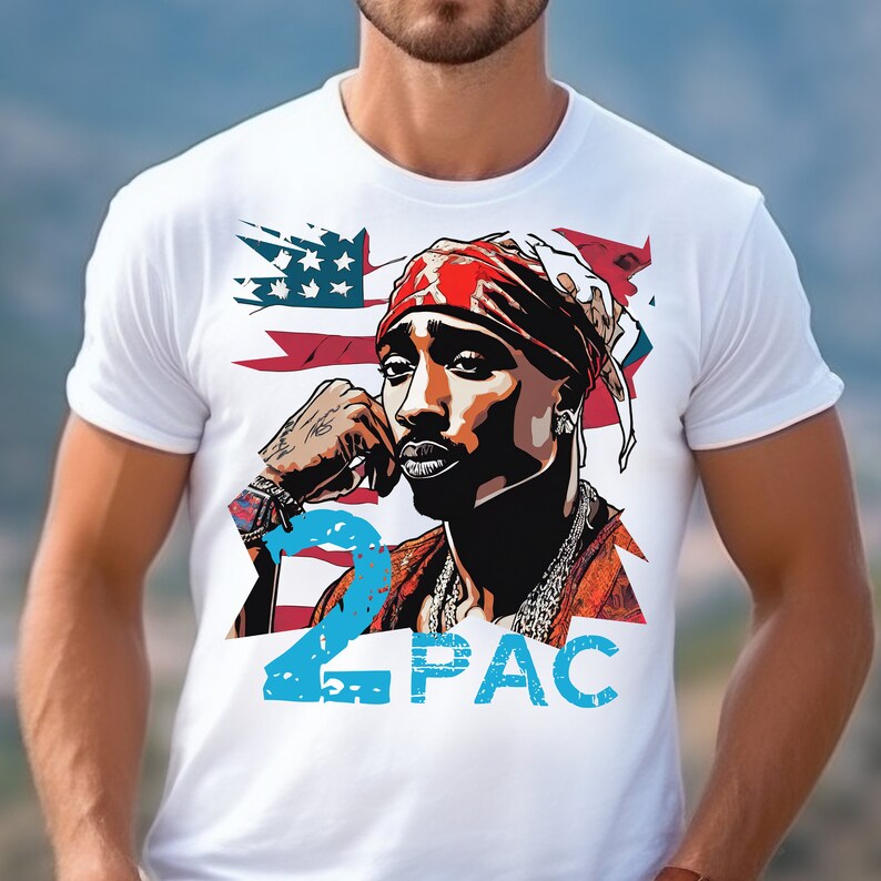 Illustration 2pac Tshirt Png, Tupac Design, Tupac Tshirt, Bundle, Tupac ...