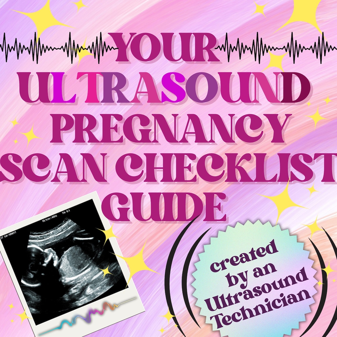 Pregnancy Ultrasound Scan Checklist Bundle Guide - Etsy