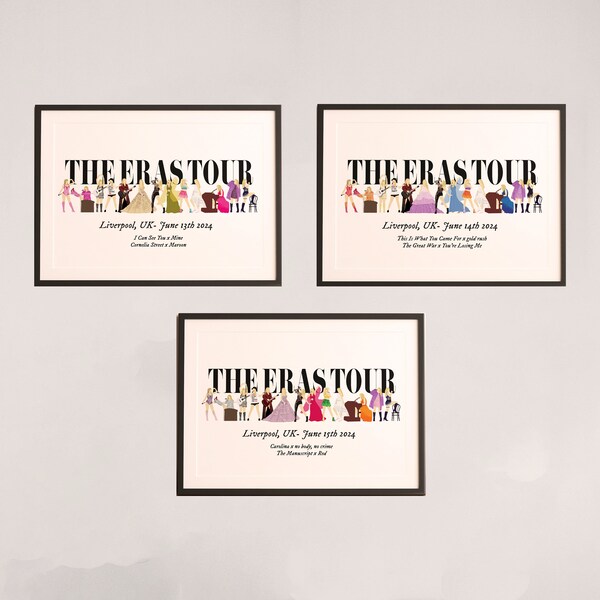 Liverpool Eras Tour Poster - Etsy UK
