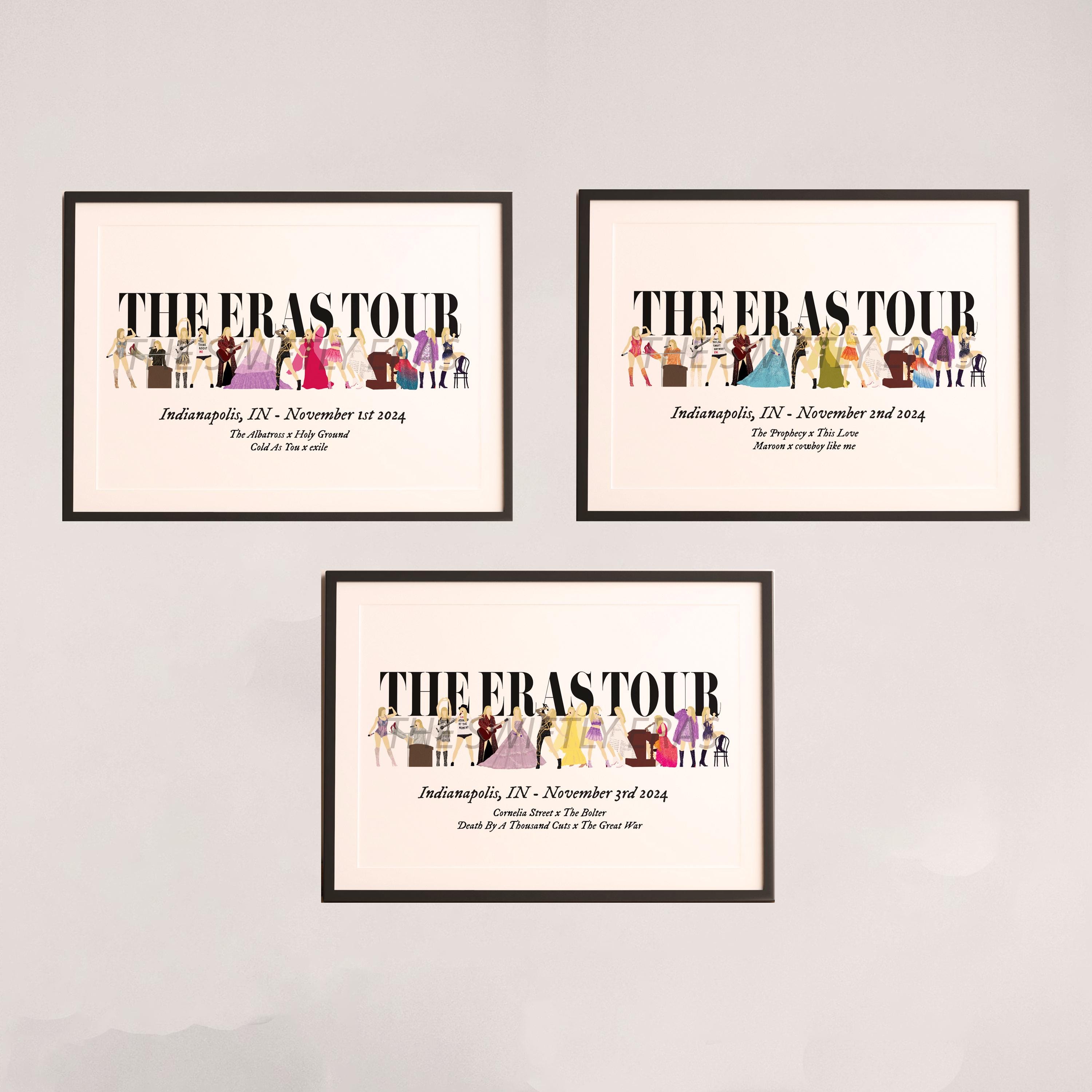 Eras Tour Indianapolis Poster - Available for the 3 Nights! - Etsy