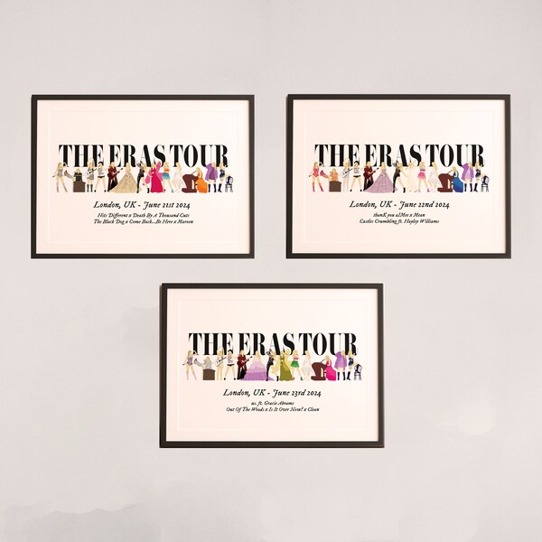London Eras Tour Poster - Etsy