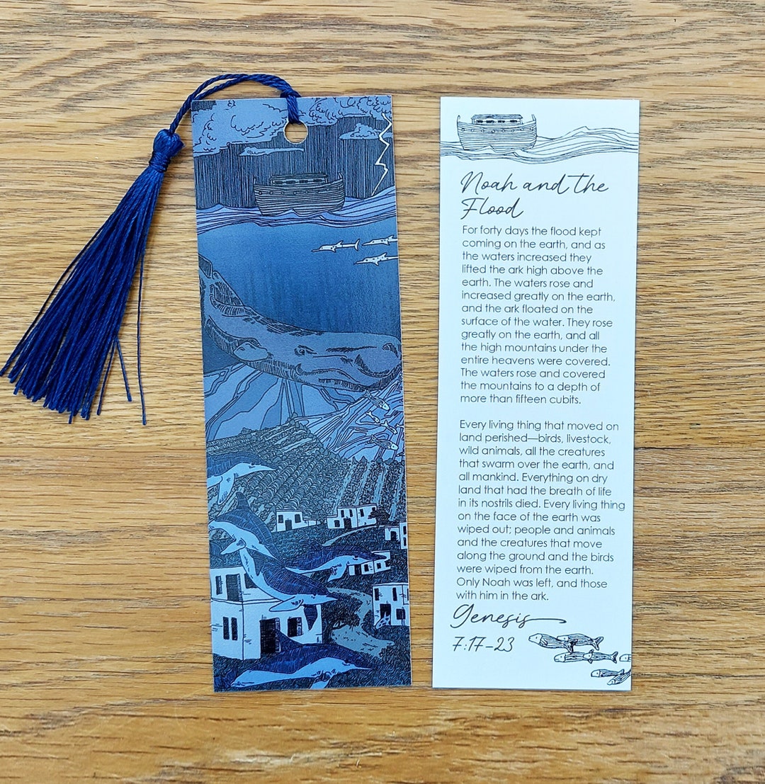 Noah's Ark Bible Bookmark - Etsy