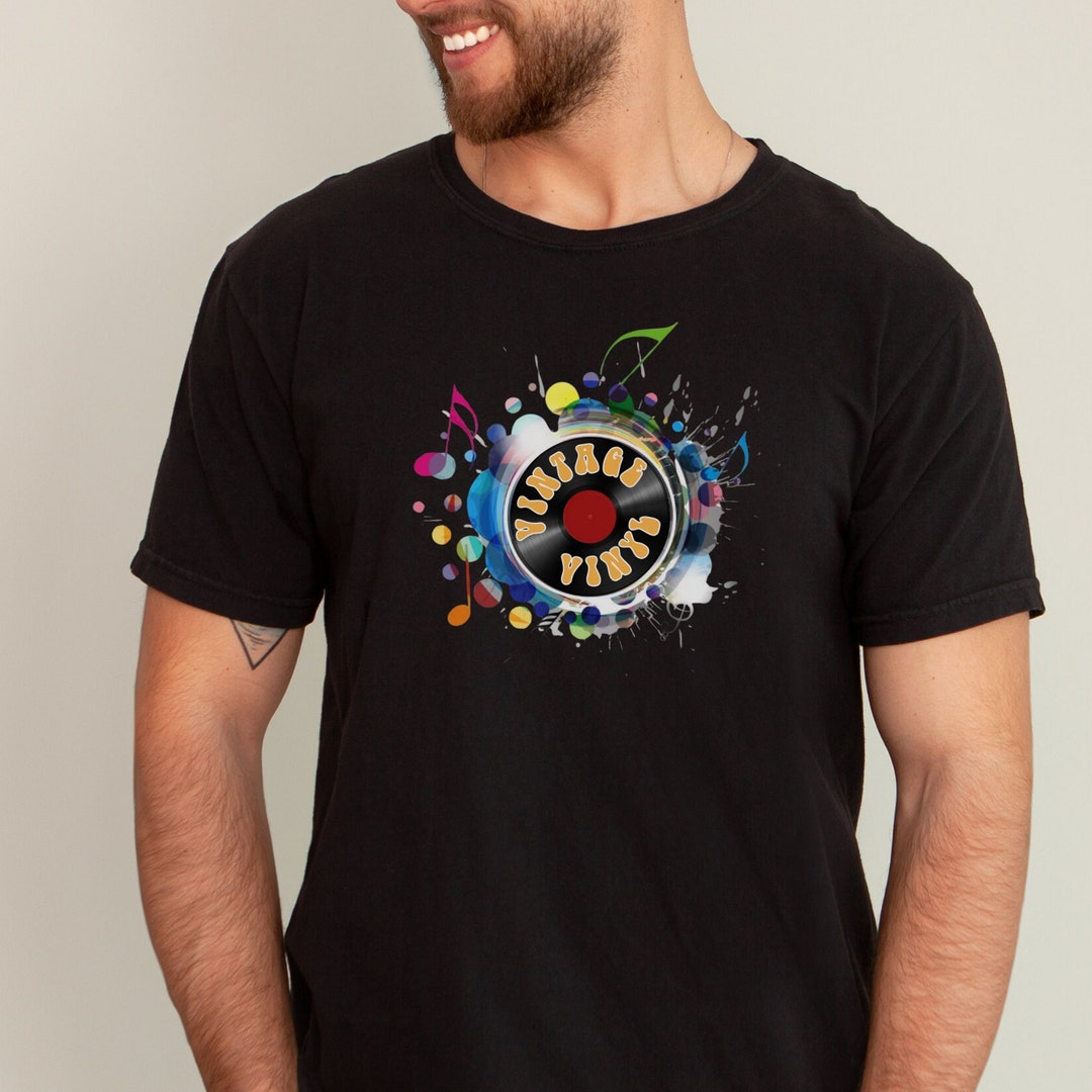 Vinyl Record T-shirt: Comfort Colors, Retro Music Lover Gift - Etsy