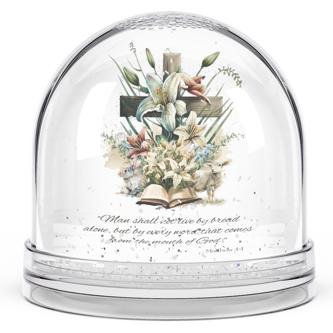 Custom Bible Snow Globe, Personalized Bible Gift, Custom Scripture ...