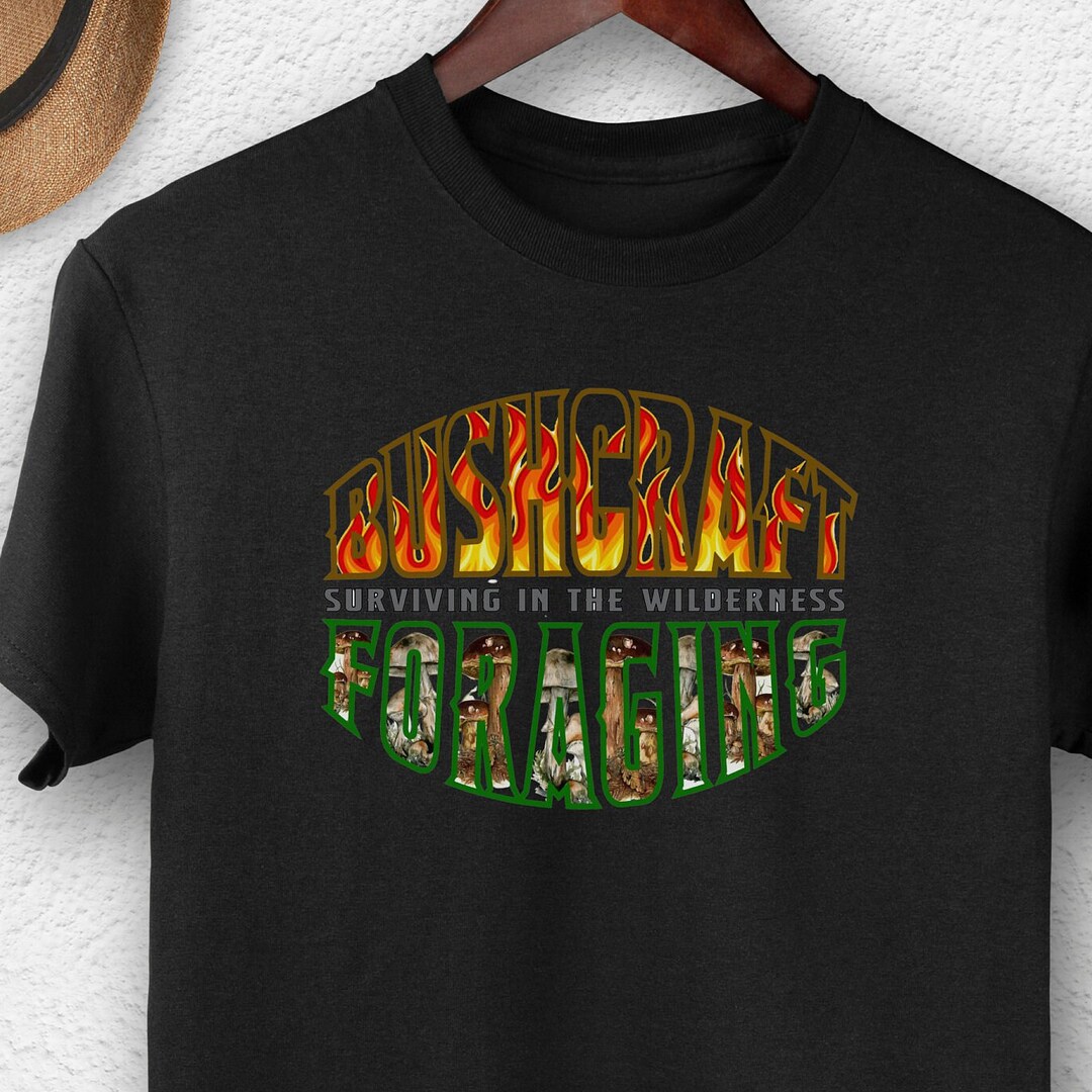Bushcraft T-shirt: Primitive Skills, Wilderness Survival, Foraging - Etsy