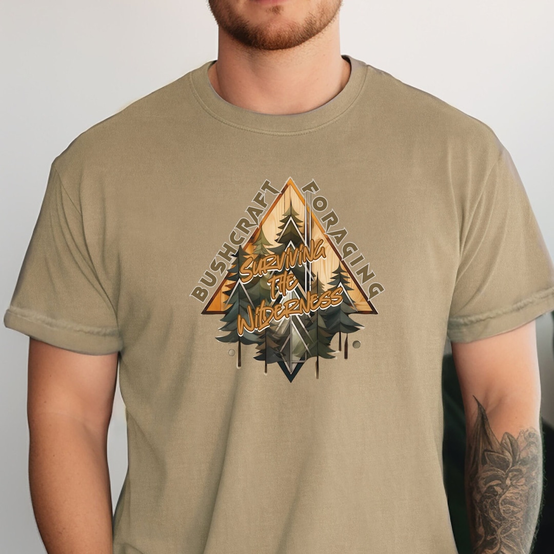 Surviving the Wilderness T-shirt: Bushcraft, Camping Comfort Colors Tee ...