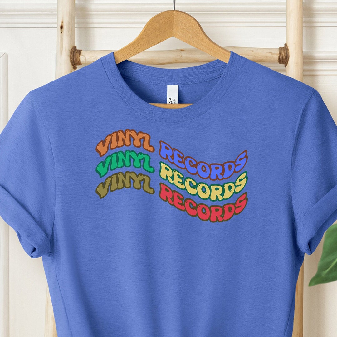 Vinyl Records T-shirt: Retro Music Lover Tee - Etsy