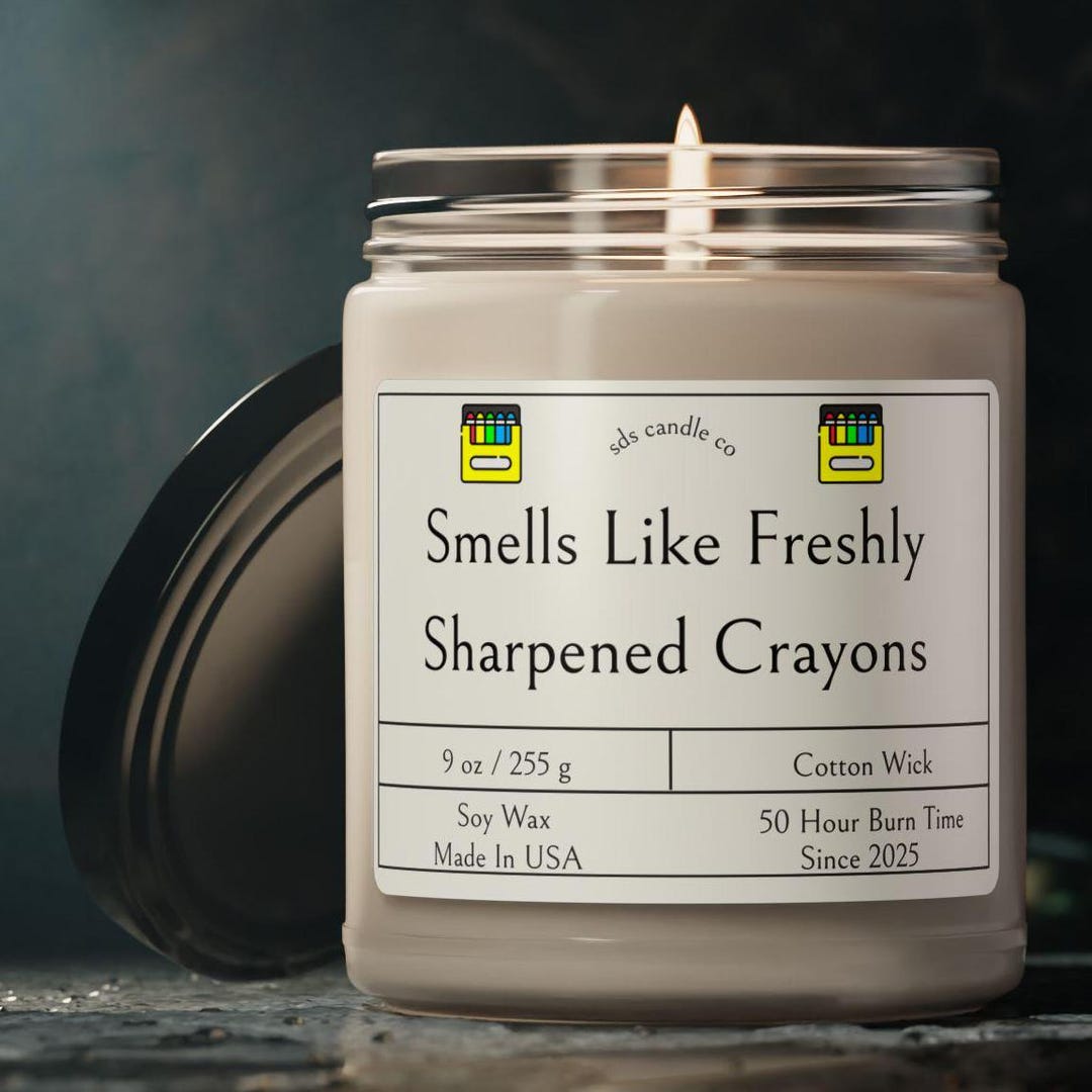 Crayon Candle, Childhood Nostalgia, Fresh Crayon Smell, Memory-evoking ...