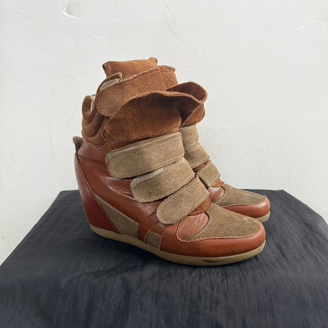 Vintage Original Comfort Hi Top Wedge Sneakers - Etsy