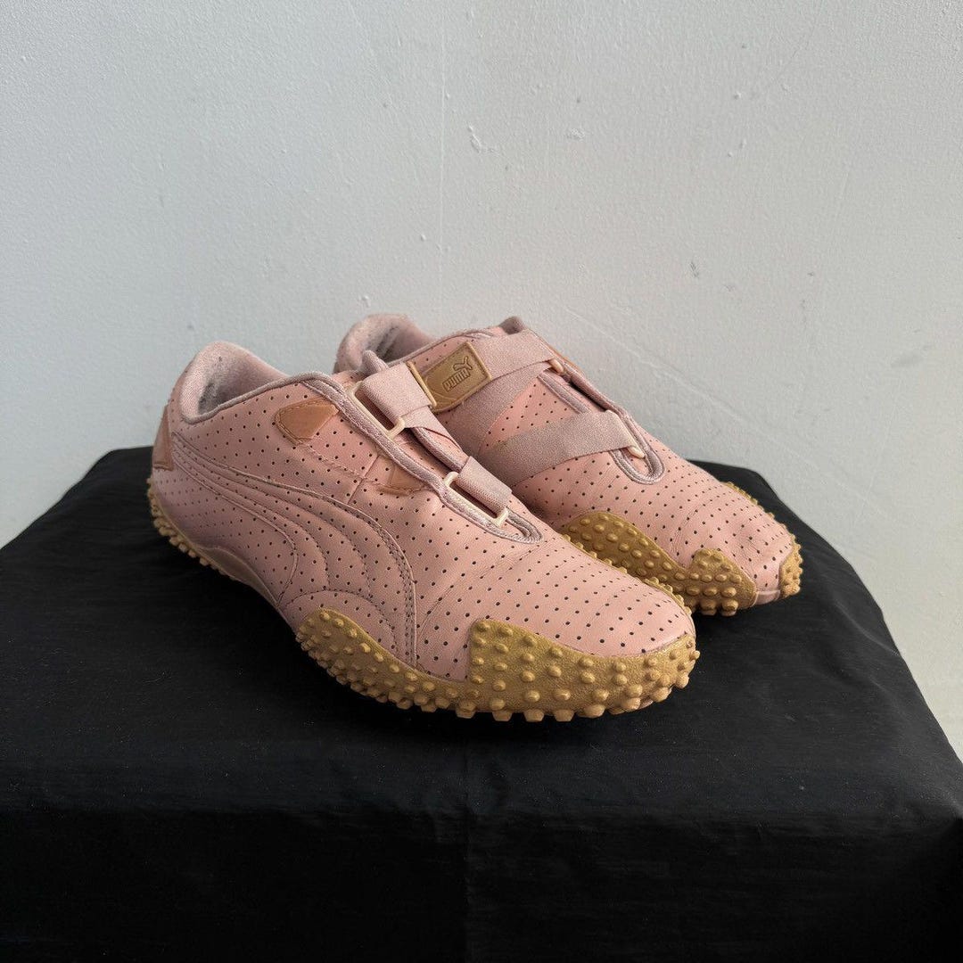 Vintage Rare Puma Monstro Pink Leather Low Sneakers - Etsy