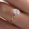 Crossover Triple Ring 14K Gold Pave Diamond Rolling Ring Gold Triple ...