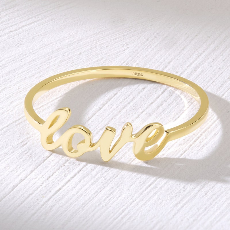 I Love You Ring - Etsy