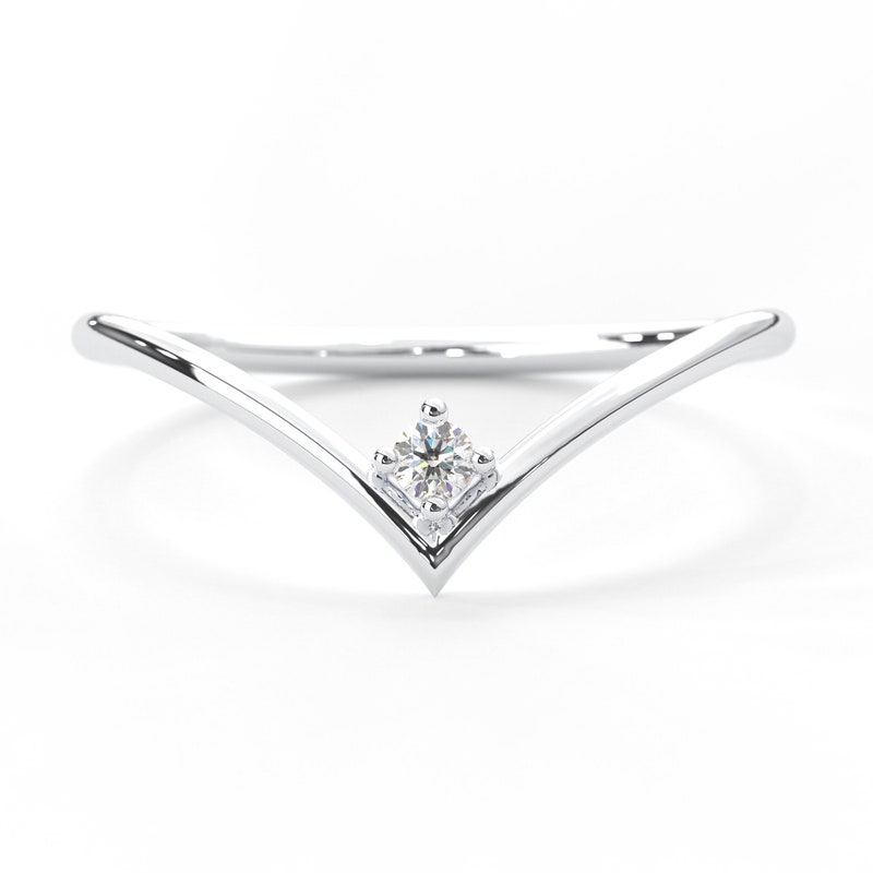 Chevron Wedding Band - Etsy