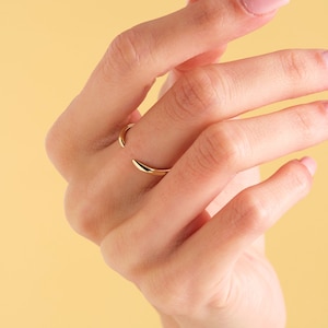 14K Gold Open Ring Solid Gold Claw Ring 18K Gold Open Cuff Ring ...