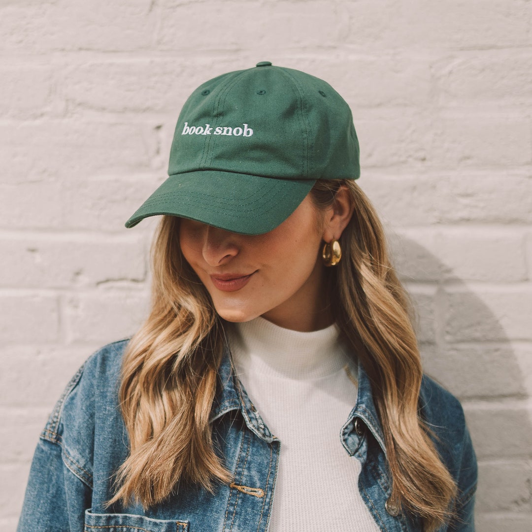 Embroidered Book Snob Dad Hat - Etsy UK
