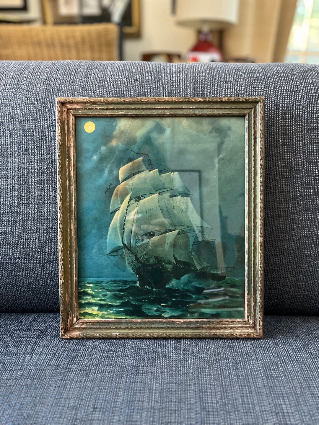 Antique Maritime Nautical Clipper Ship Print - Etsy
