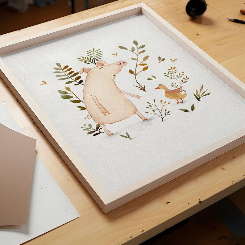 Barnyard Animals Nursery Prints, Farm Animal Wall Art Prints ...