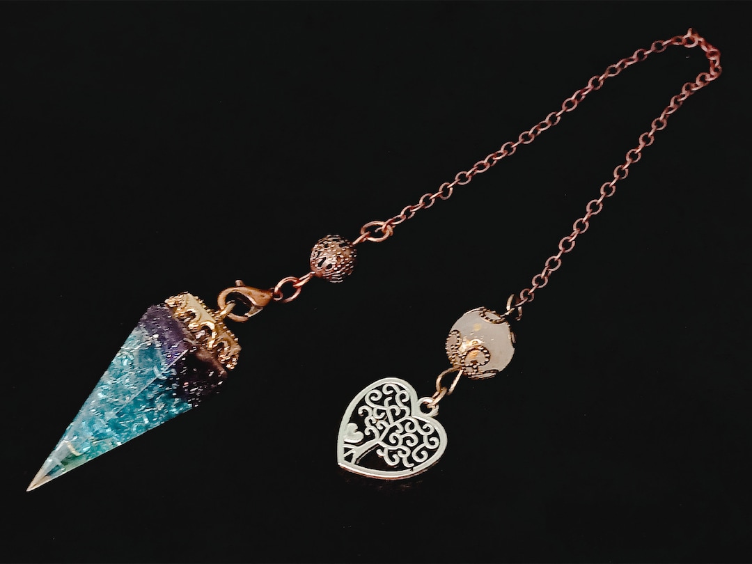 Aquamarine Crystal Pendulum Powerful Tool Dowsing for Divination ...
