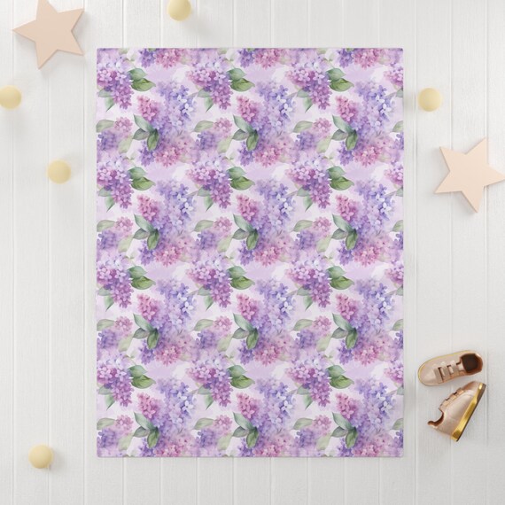 Purple fleece baby blanket store