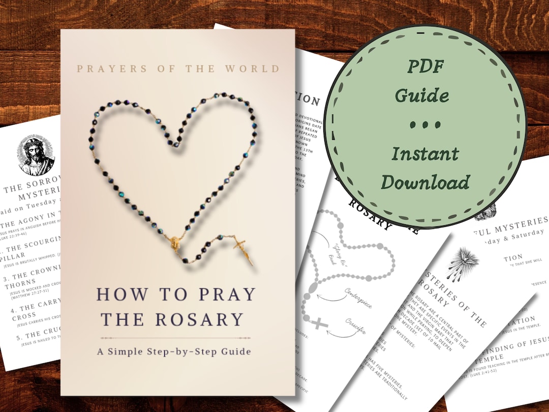 How to Pray the Rosary: A Step-by-step Guide (digital Download) - Etsy