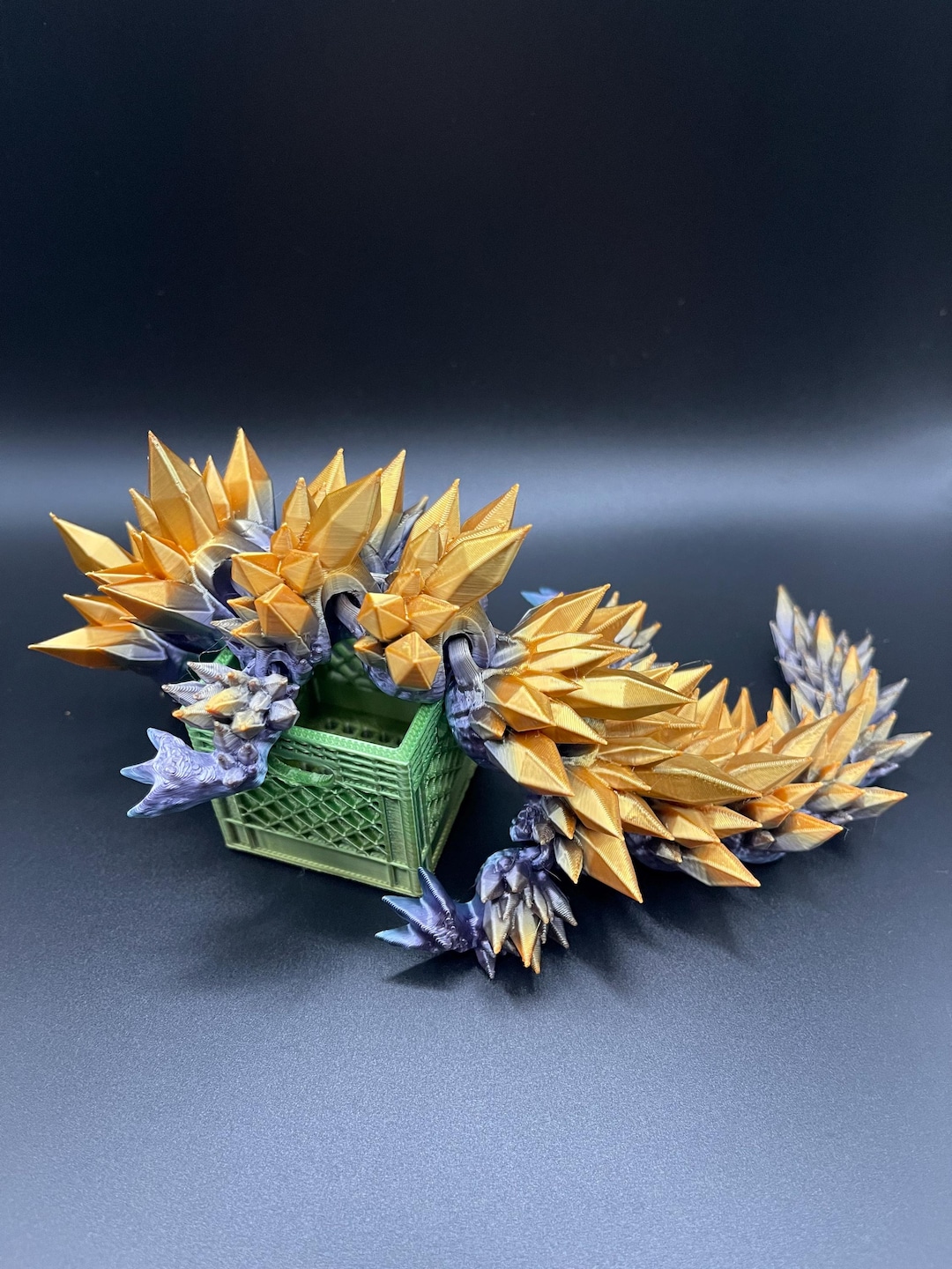 Articulated Dragon, 3D Printed Dragon, Poseable Dragon Toy, Dragon Desk ...