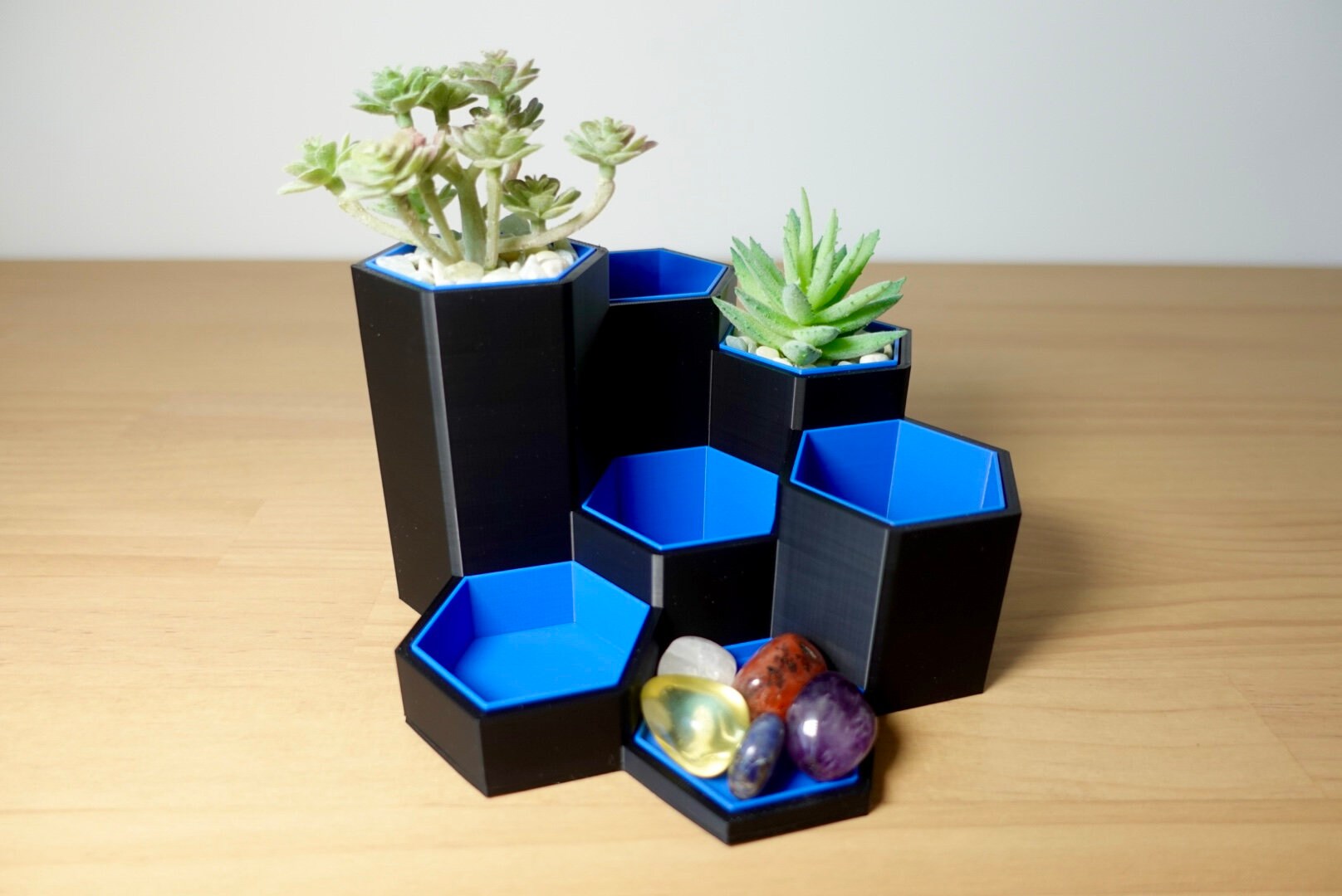 3D Printed Honeycomb Desk Organizer: PLA Modular Design - Etsy