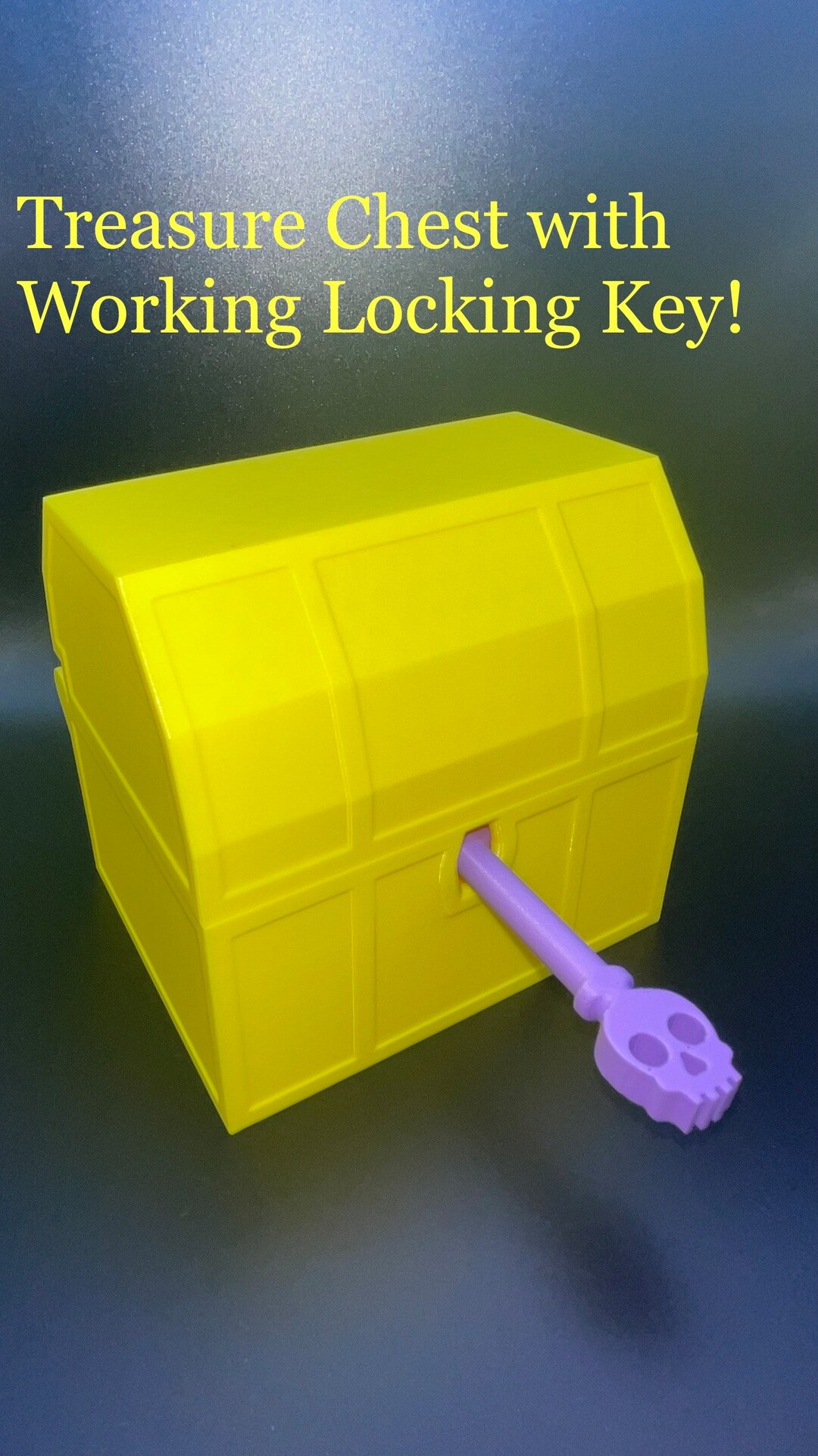 3D Lockable Chest, Pirate Treasure Box, 3D Printed Lockbox, Chest With ...