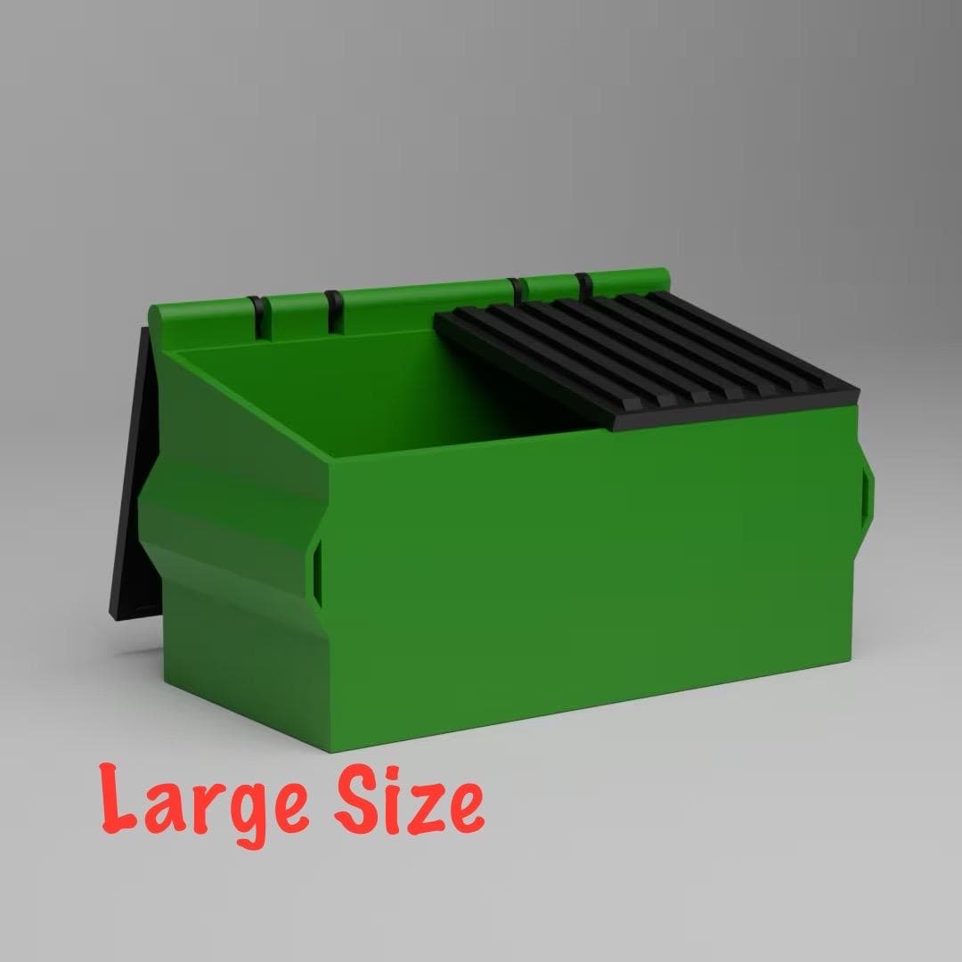3D Printed Dumpster, Fun Desk Organizer, Quirky Storage Bin, Desk ...