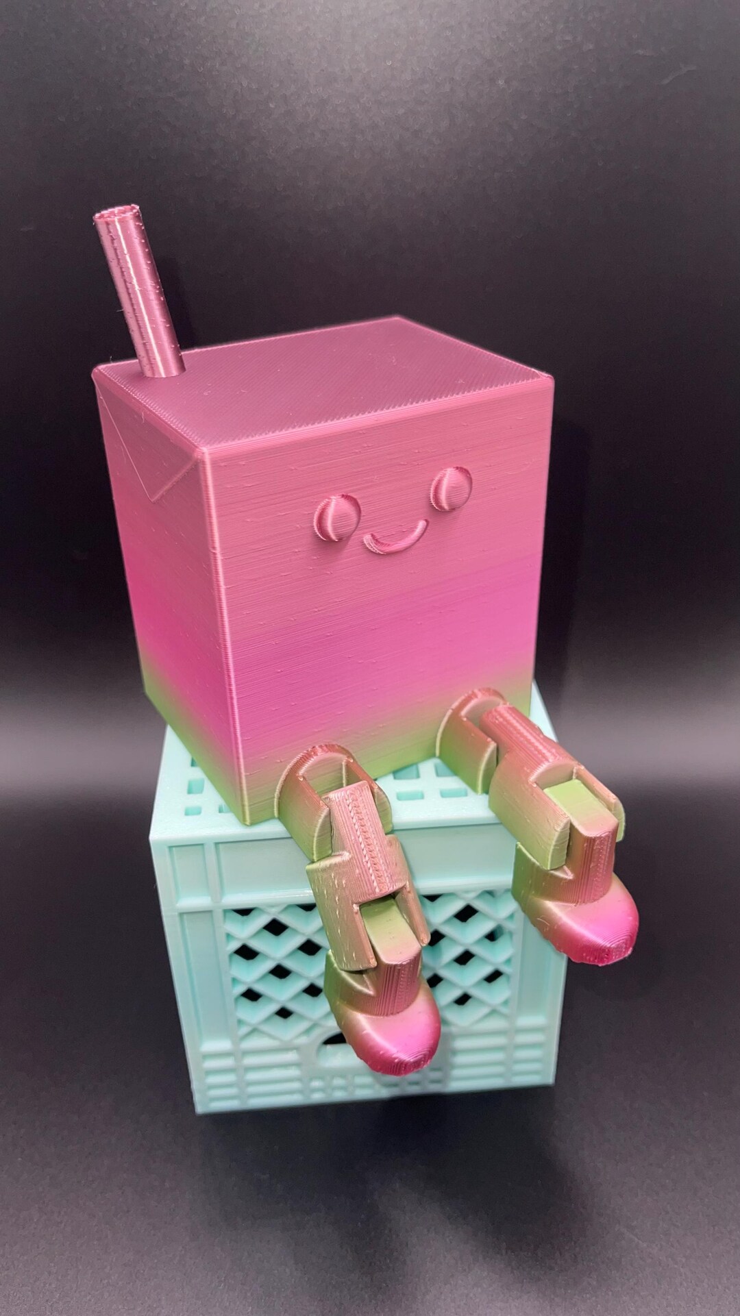 Kawaii Articulated Juice Box Buddy - Etsy