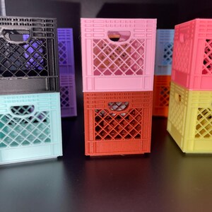 Models Boxes Miniature Milk Boxes Stackable Crates - Etsy