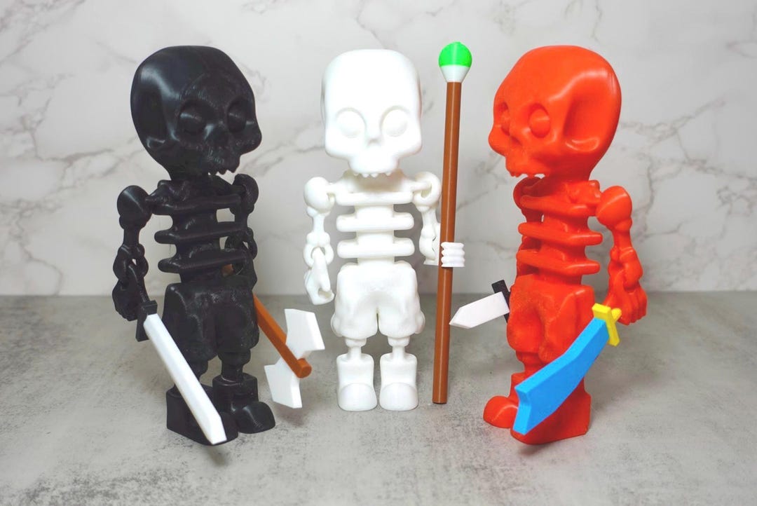 Skeleton Figure Poseable Skeleton Toy Poseable Halloween Decor Skeleton ...