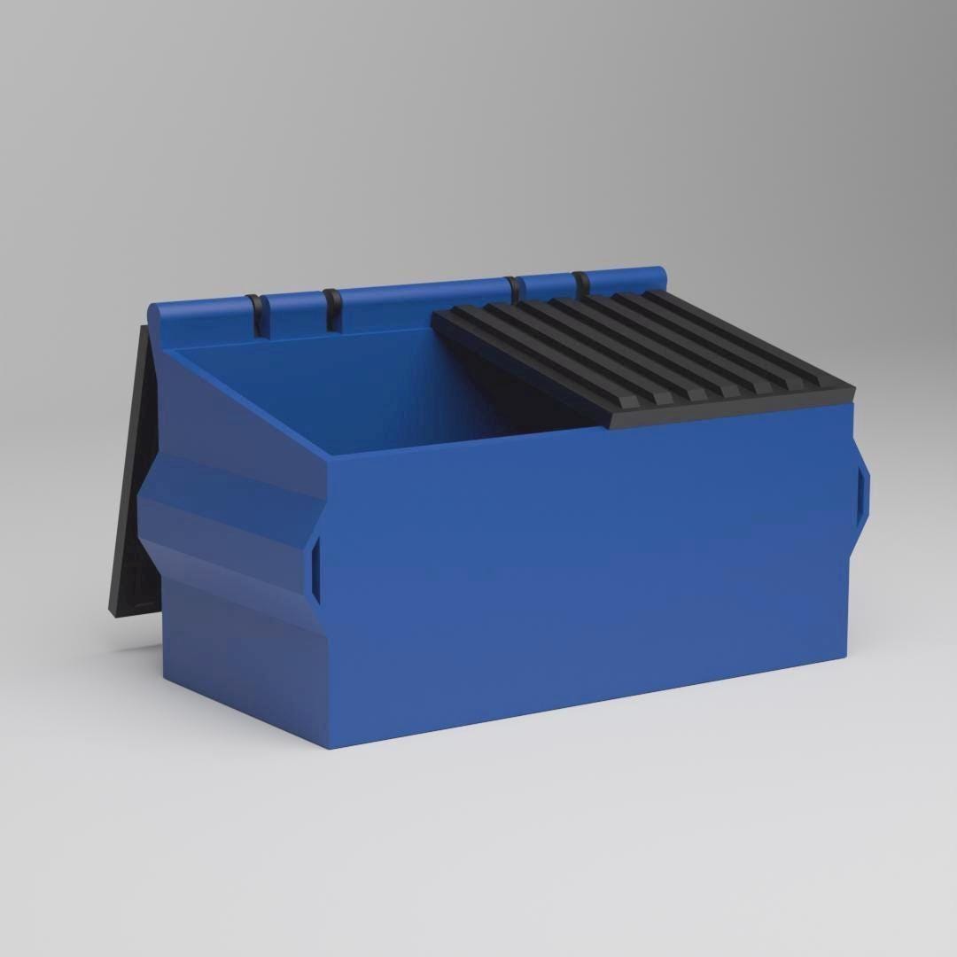 3D Printed Dumpster, Fun Desk Organizer, Quirky Storage Bin, Desk ...