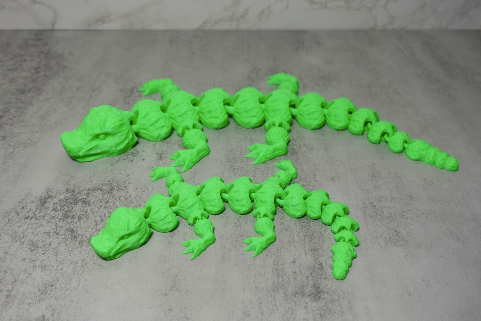 Stone / Crocodile / 3D Printed / Articulated - Etsy