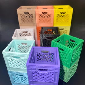 Models Boxes Miniature Milk Boxes Stackable Crates - Etsy
