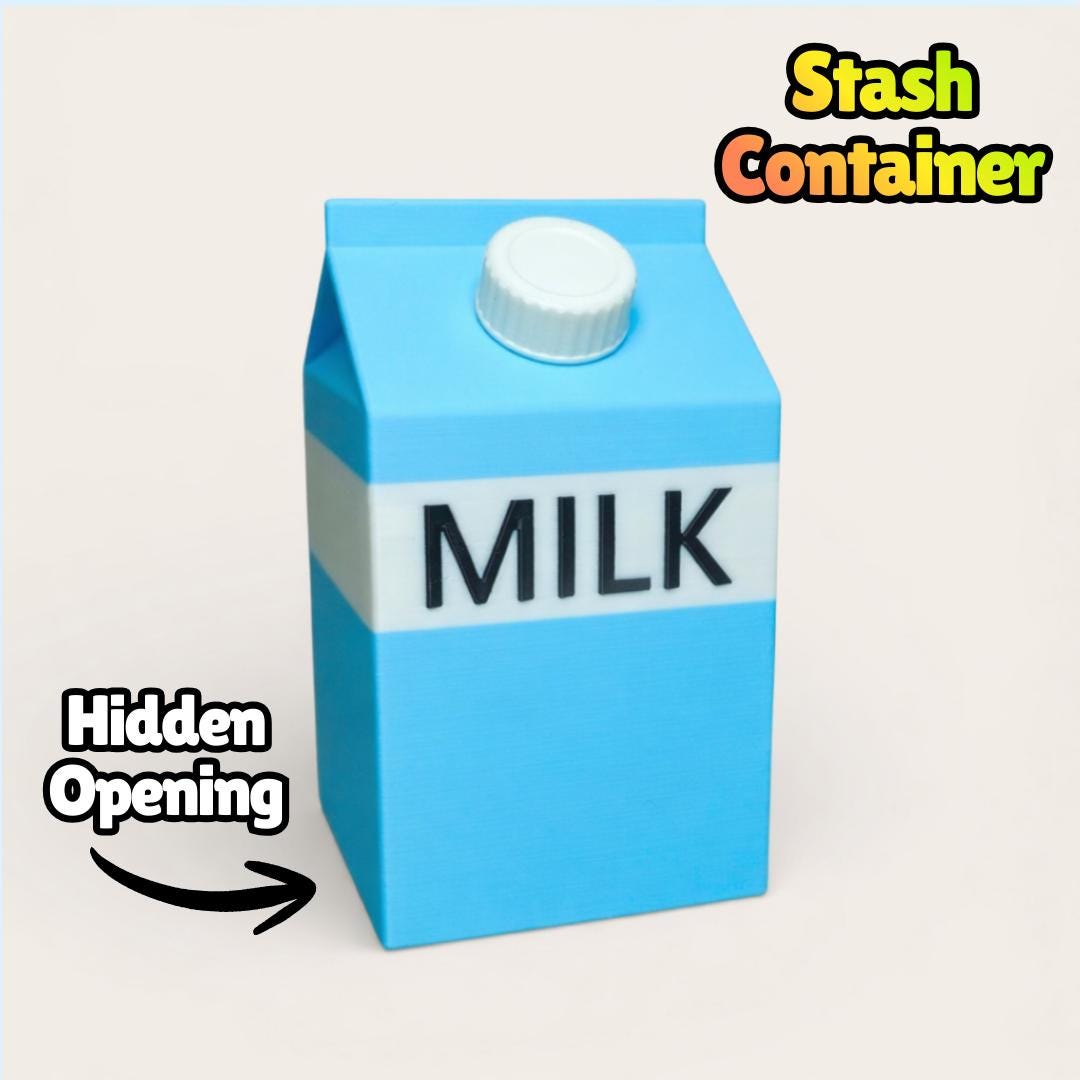 Stashie Milk – Hidden Milk Carton Stash Container | Secret Storage Box ...