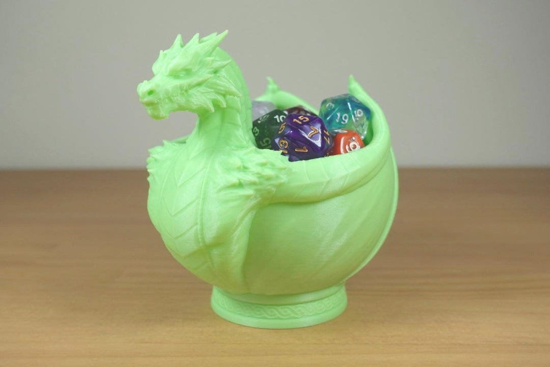 Dragon Dice Bowl, Fantasy Dice Holder, 3D Printed Dice Bowl, Dragon RPG ...