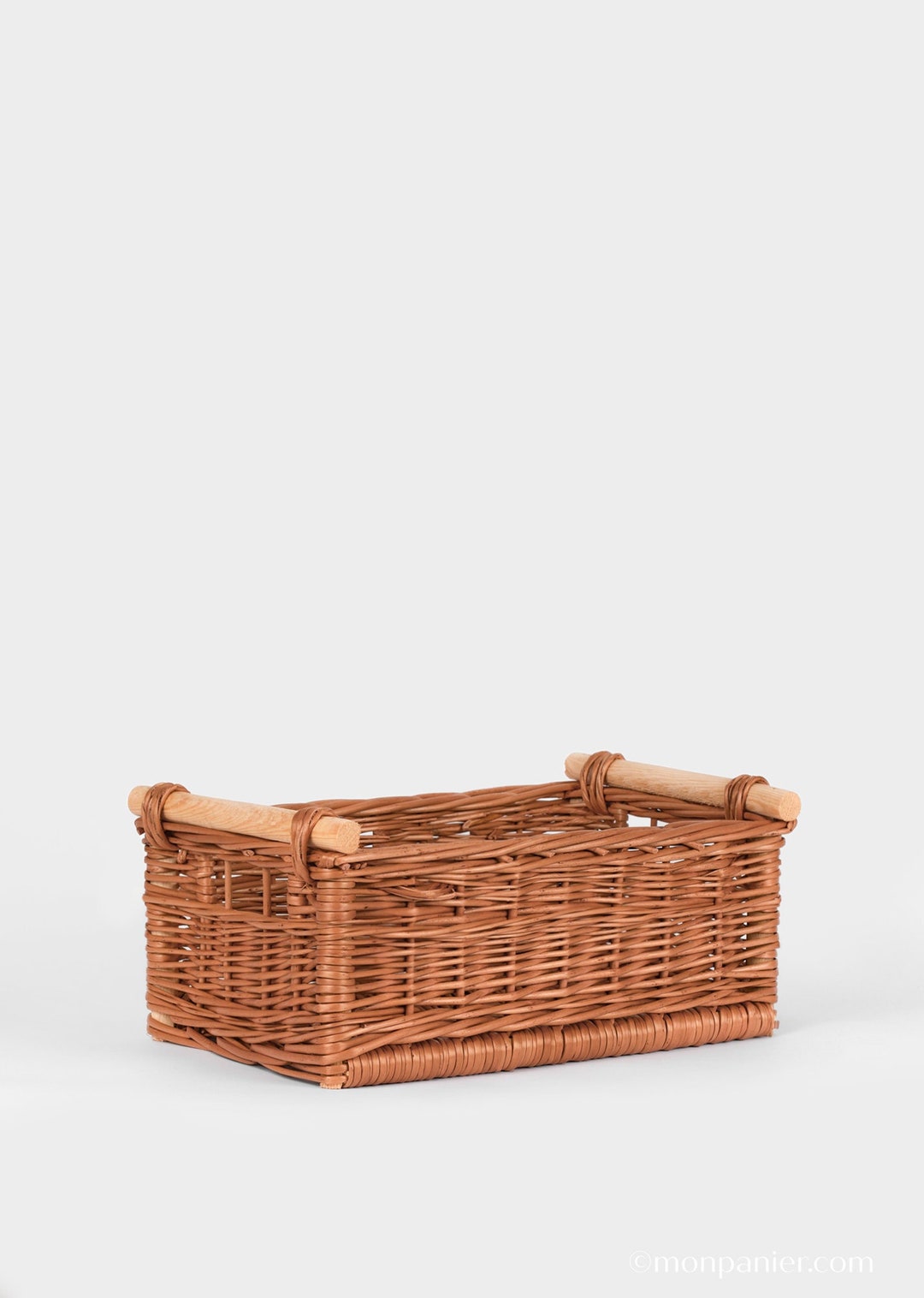 Wicker Crate With Handles PIERRE (2 Sizes Available; for Inches See ...