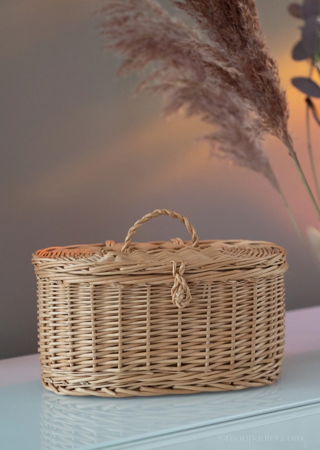 Storage Wicker Basket CHARLIE 3 Sizes Available - Etsy