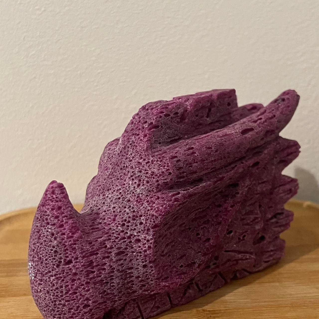 Honeycomb Ruby Large Crystal Dragon Head Rare Carving - Etsy