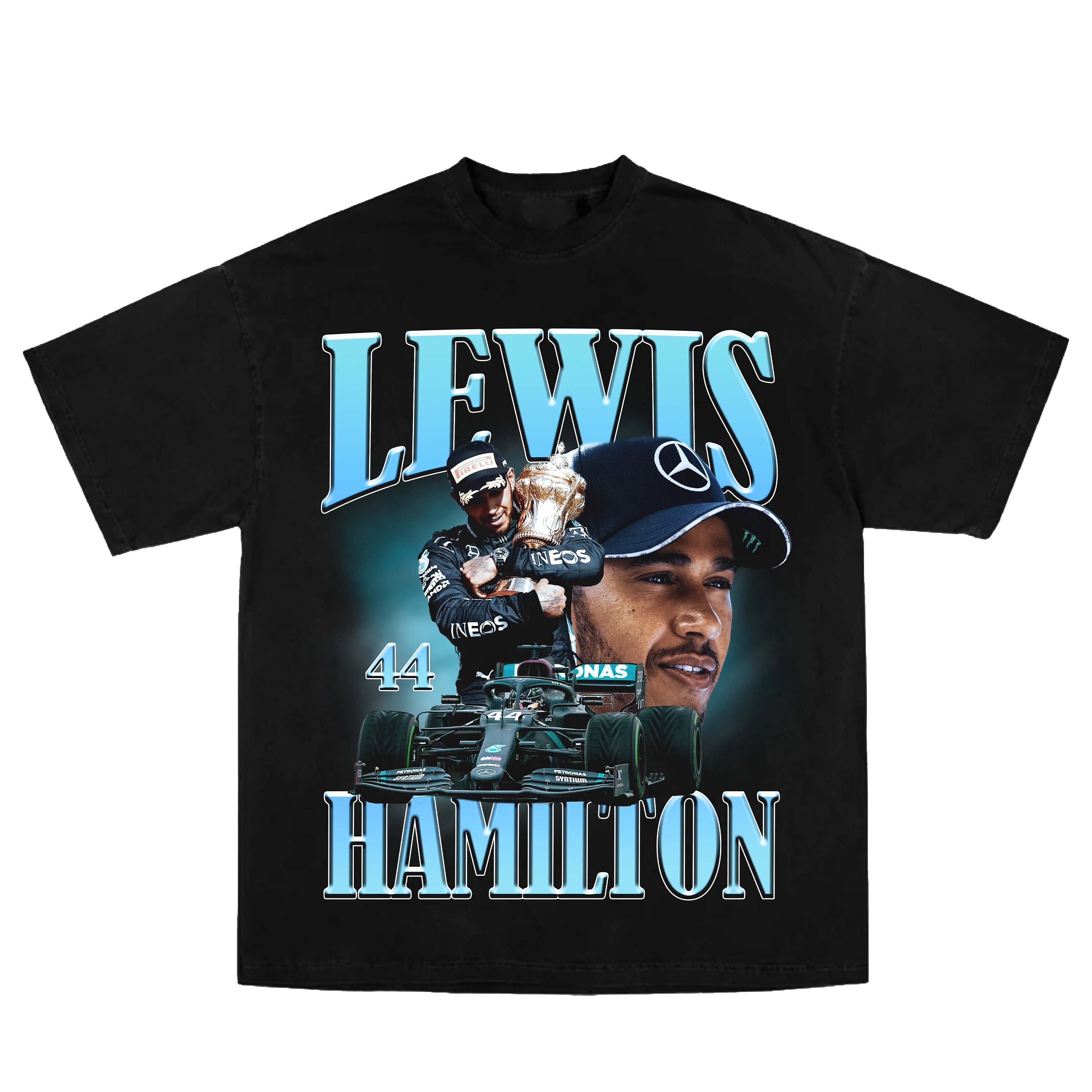 Lewis Hamilton PNG Formula 1 Racing Team Mercedes 90s Vintage X Bootleg ...