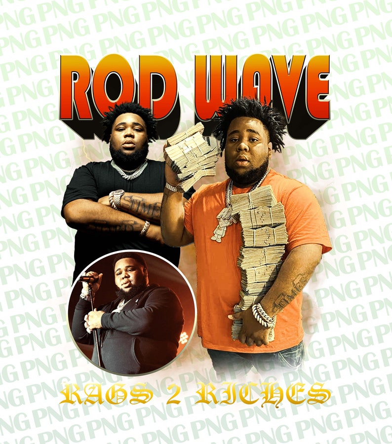 Rod Wave Png , Ready to Print, Printable Design, Artist, 90s, Bts , Rap ...