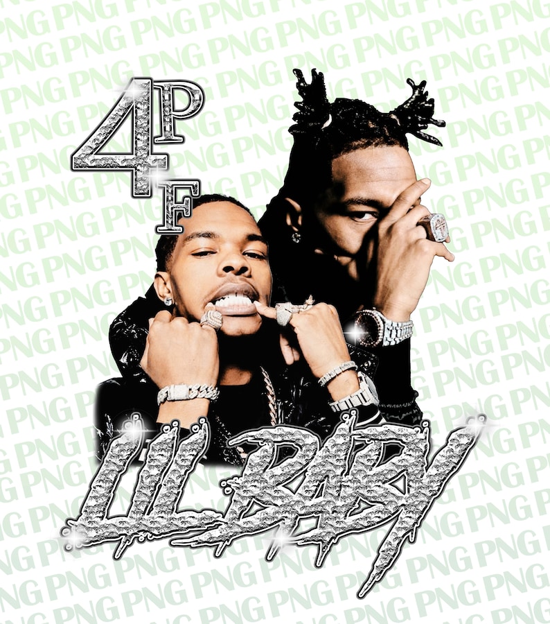 Lil Baby Png , Ready to Print, Printable Design, Hiphop Artist, 90s ...