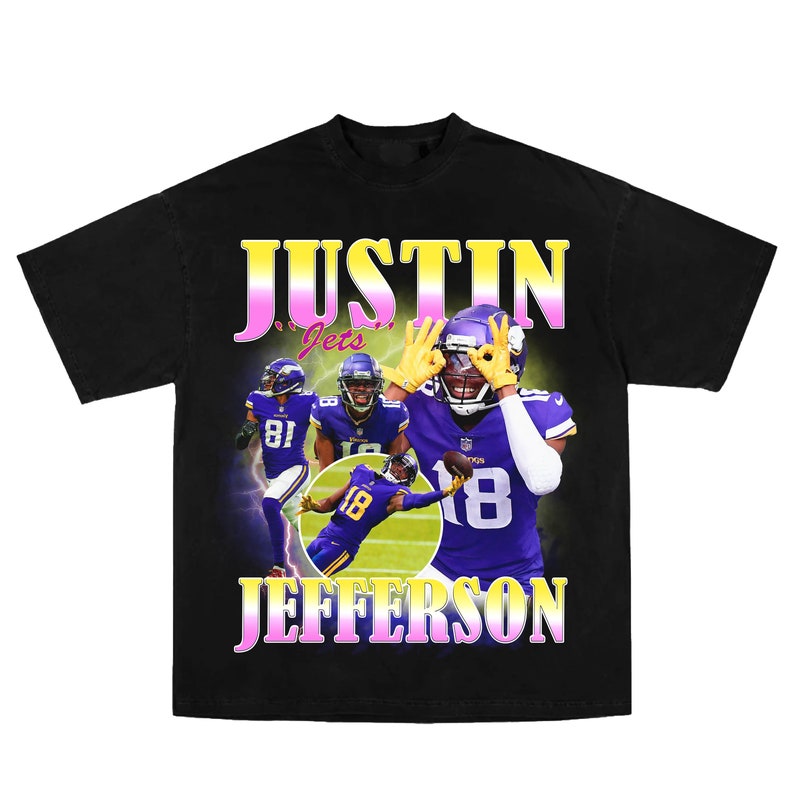 Justin Jefferson Png Tshirt Design, Ready to Print, Printable Design ...