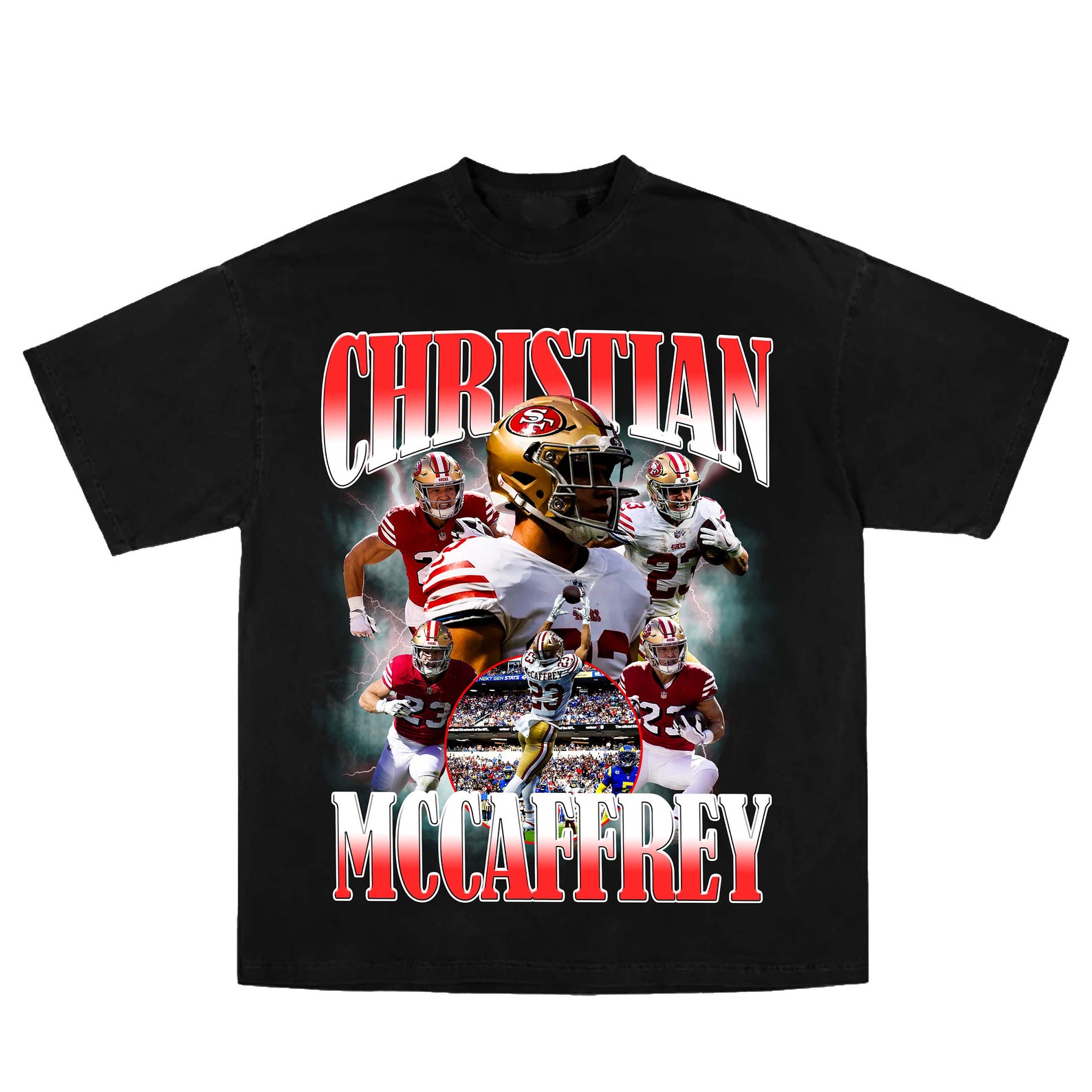 Christian Mccaffrey Png Svg, T-shirt Design Digital File, 300 DPI ,PNG ...