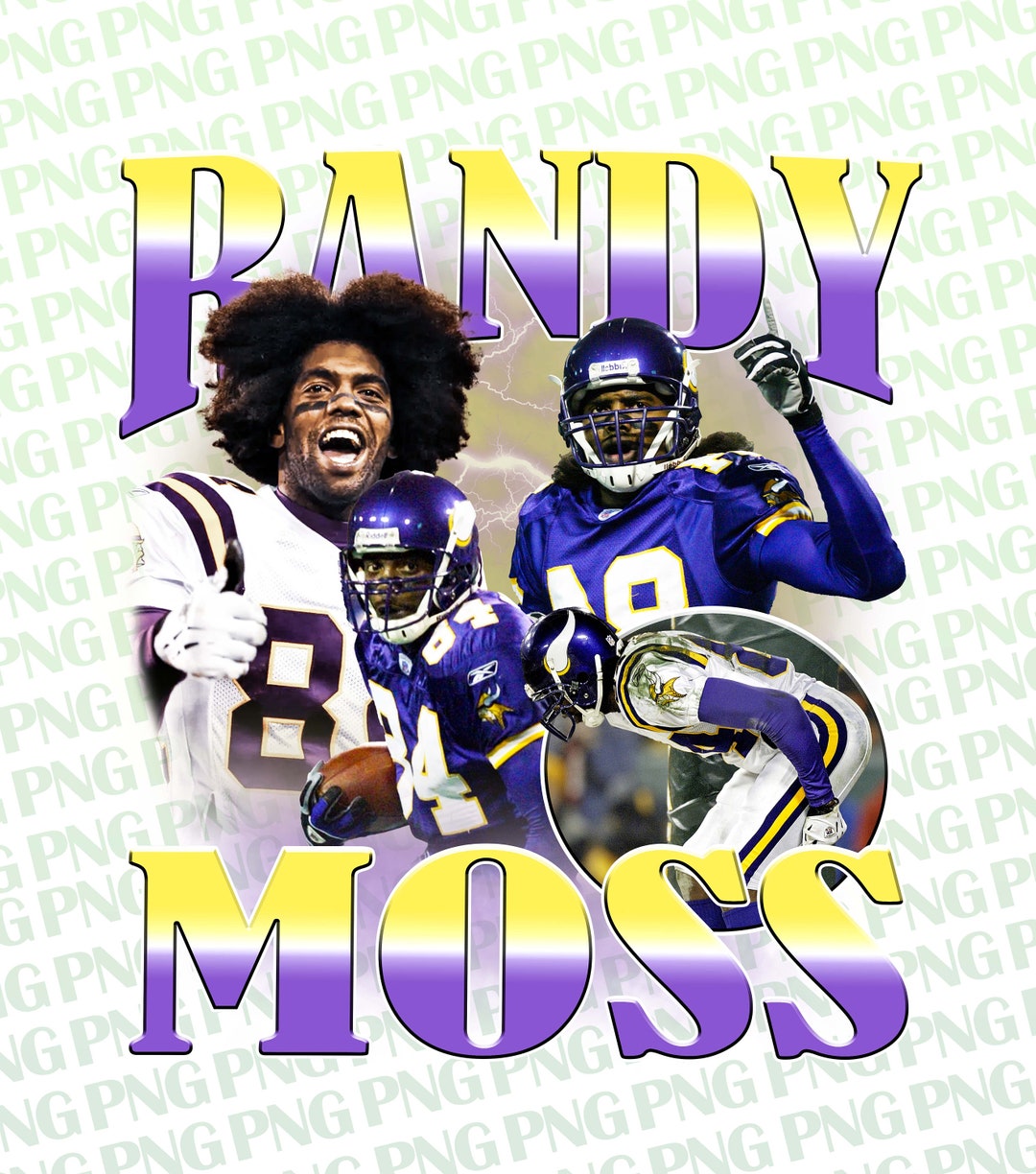 Randy Moss Shirt, Football Shirt, Classic 90s Graphic Tee, Unisex 90s ...