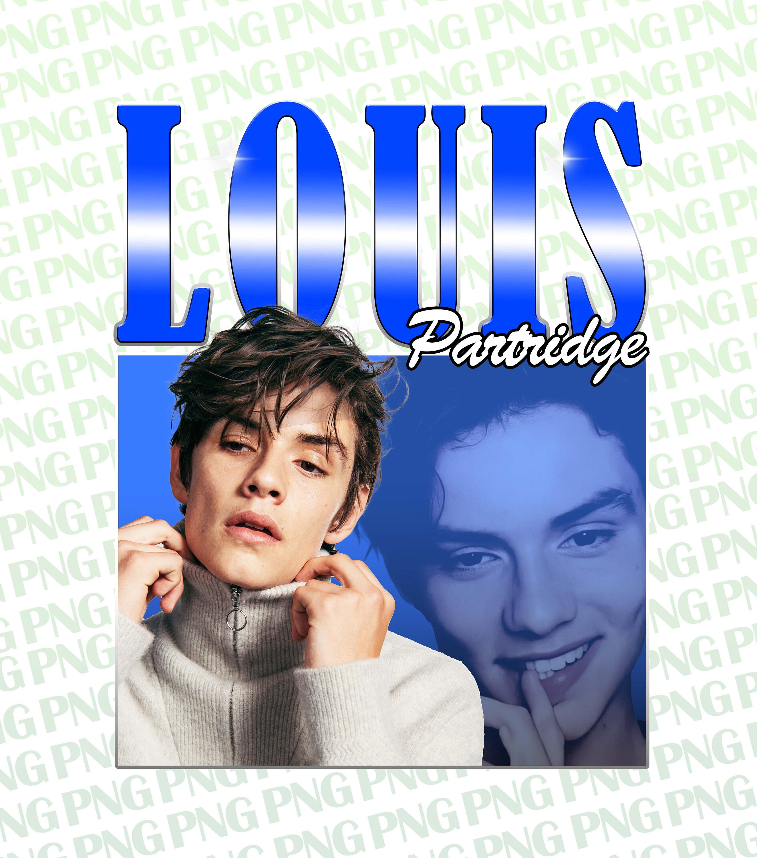 Louis Partridge Png , Ready to Print, Printable Design, Artist, 90s ...