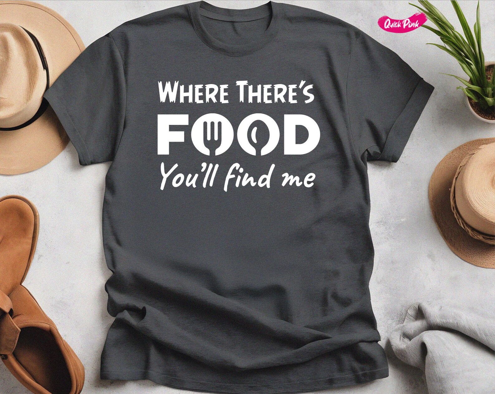 Where There's Food SVG, Sarcastic Quotes Svg, Food Svg, Food Pun Svg ...