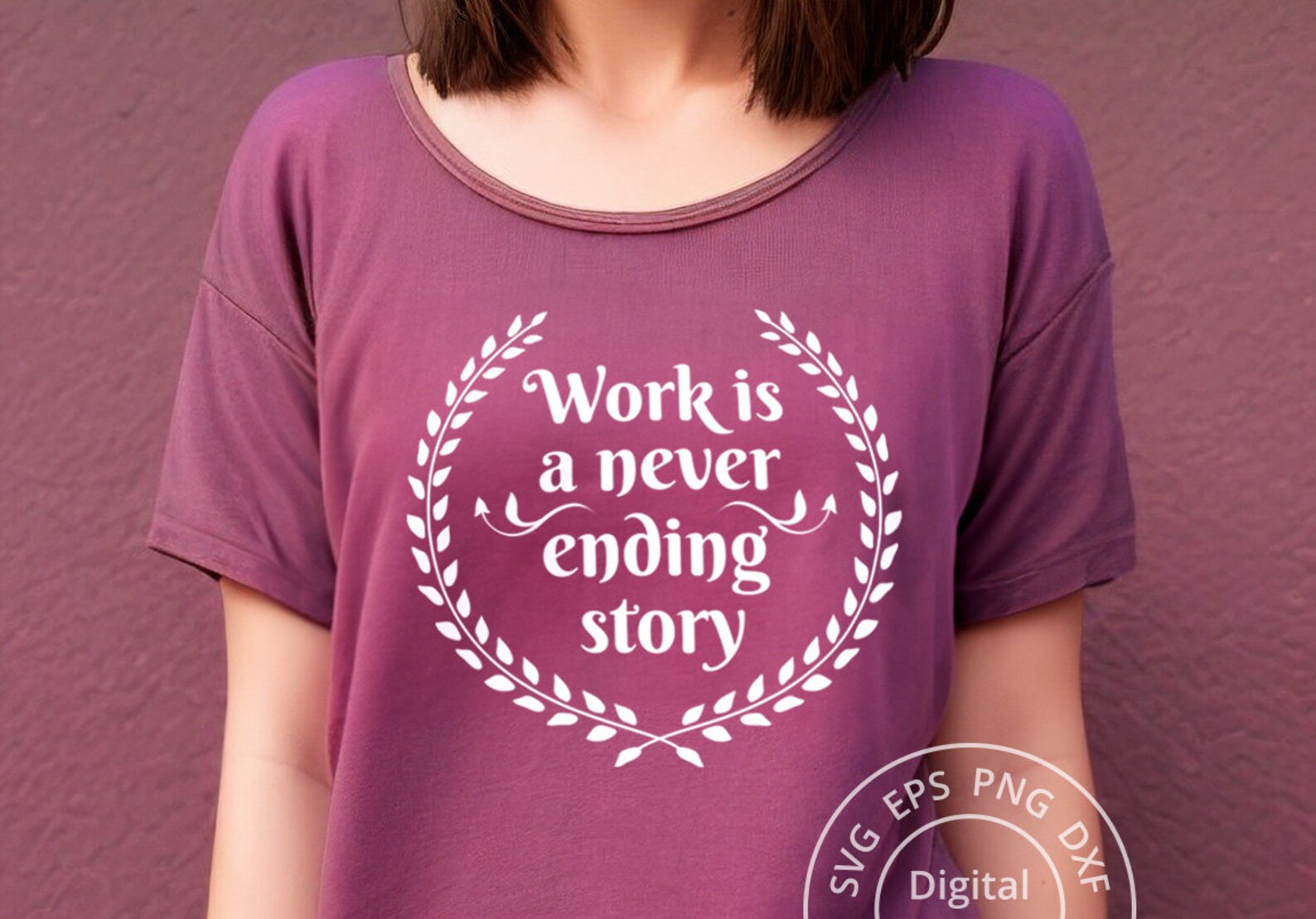 Work is a Never Ending Story SVG Sarcastic Work Quote Svg - Etsy